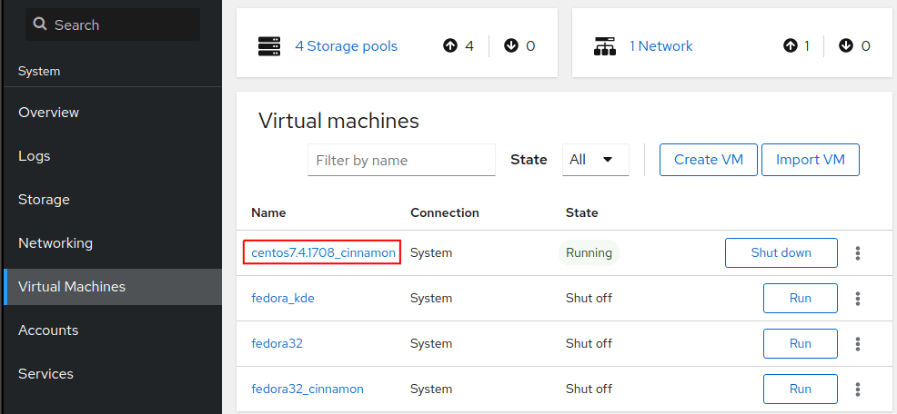 Cockpit GUI によるKVM操作 - えんでぃの技術ブログ