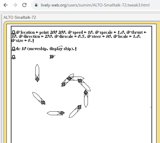 Smalltalk-72で遊ぶOOPの原点：「retro」と「display」の仮実装 - Smalltalkのtは小文字です