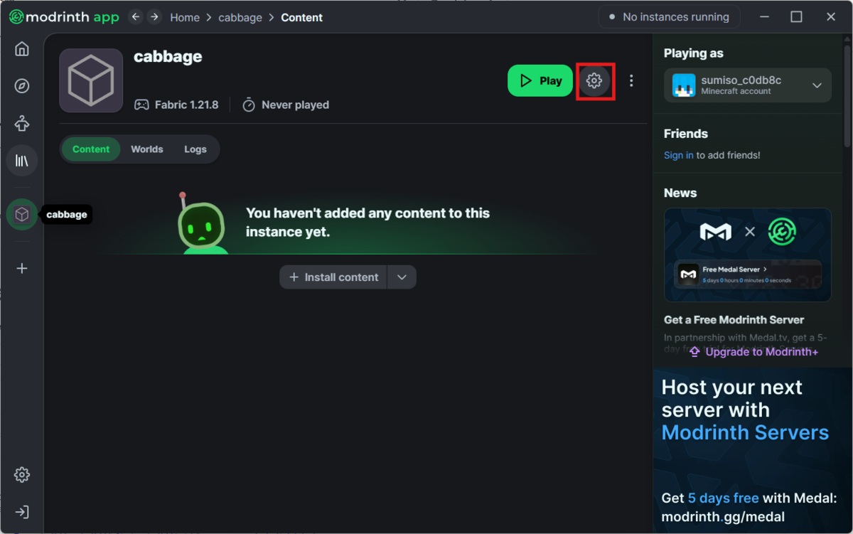 マイクラmod管理アプリ modrinth導入方法【Java版マイクラ】 - sumisoクラフト