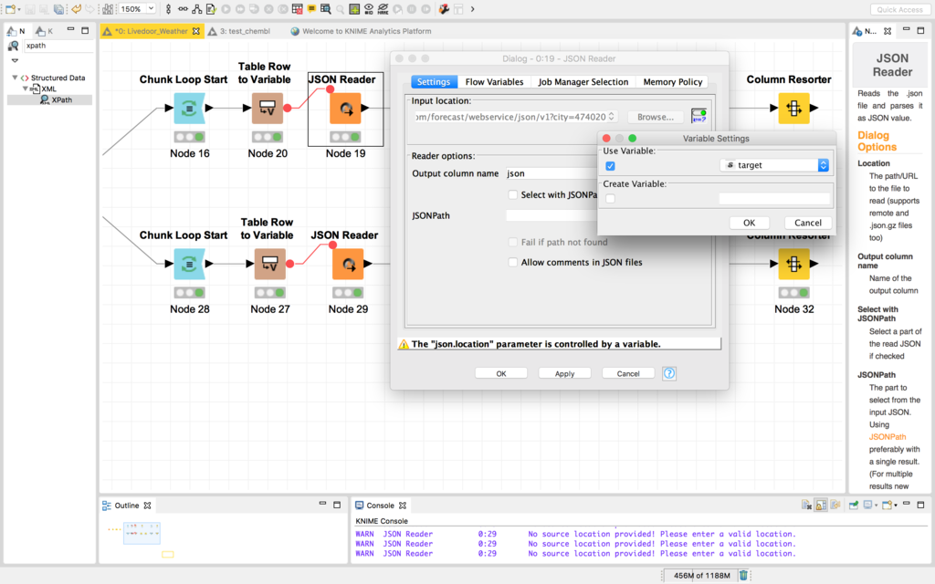 KNIMEで明日の天気を調べよう！ 〜REST APIの活用〜 - 非プログラマーのためのインフォマティクス入門。（仮）
