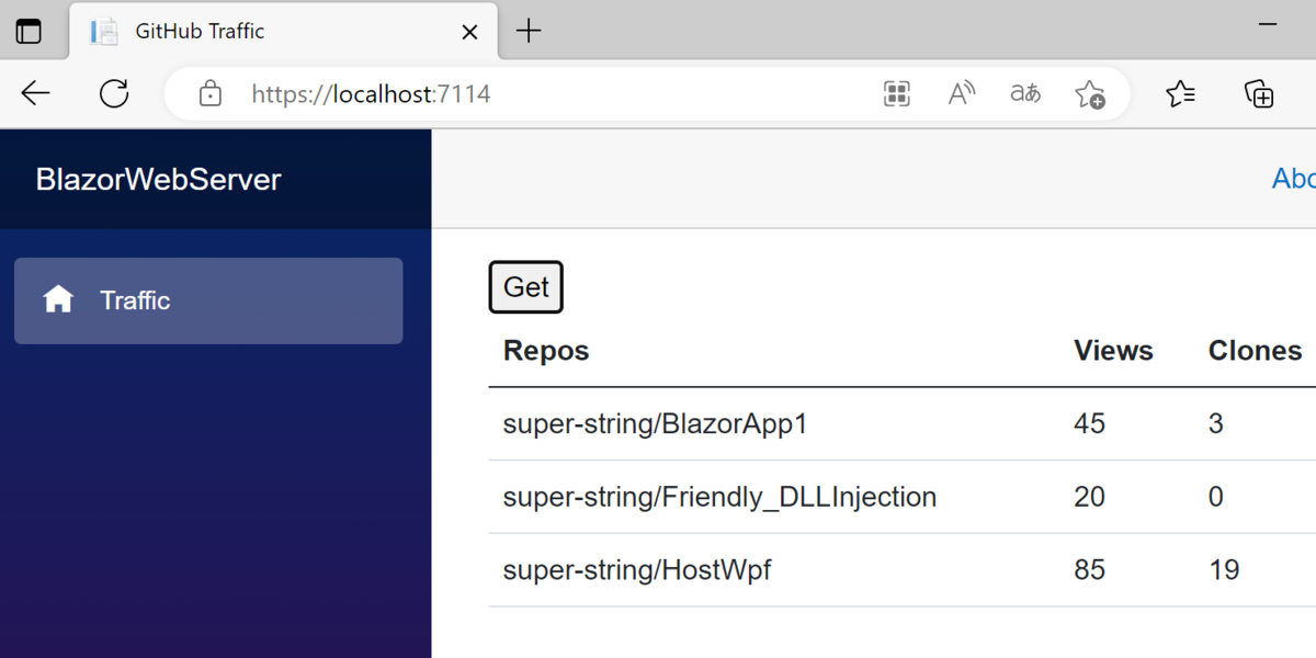 GitHubのTrafficを取得して一覧表示する - 今からでも間に合う