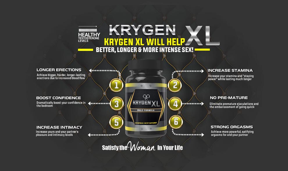 Krygen XL - Bigger, Harder & Longer Erections - Supplements Angles