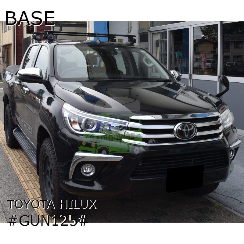 トヨタハイラックス に inno ベースキャリア取付