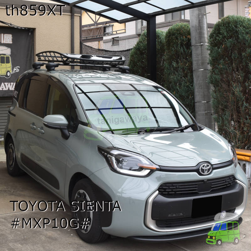 TOYOTA シエンタ 新型に innoエアロベースラック とTHULE ルーフラック