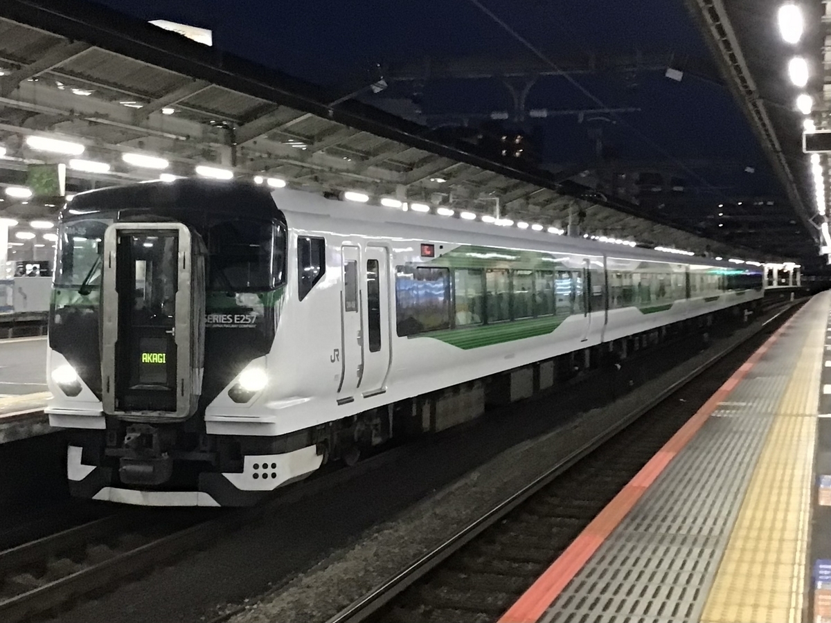 あまり慣れないe257系あかぎ - 撮り鉄の日常日記