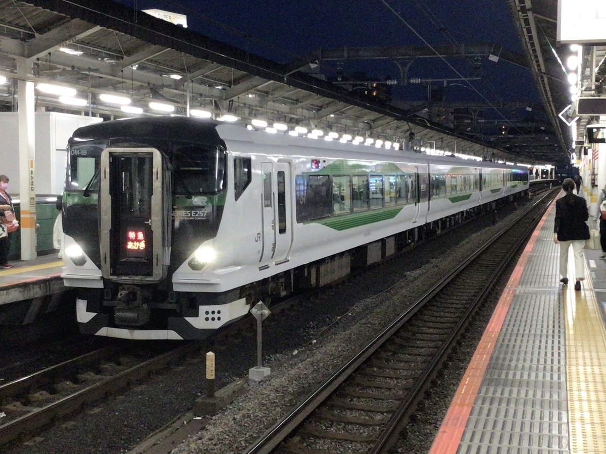 あまり慣れないe257系あかぎ - 撮り鉄の日常日記