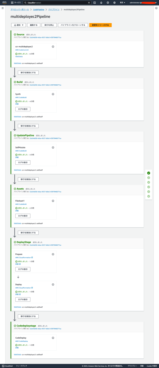 CodeDeployとデプロイ先のEC2が違うクロスアカウントな構成をCDKとCode Pipelineで実現する記事 - サーバーワークスエンジニアブログ