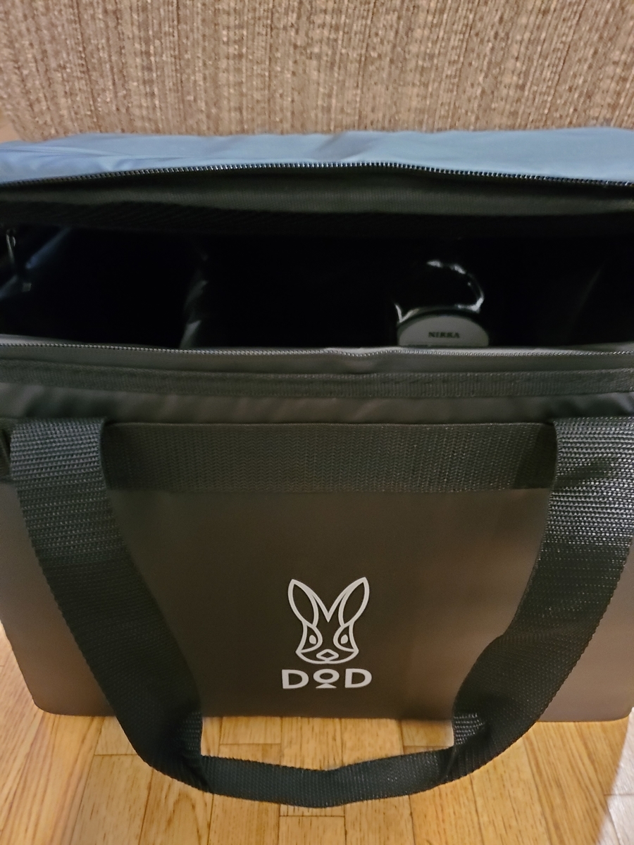 DODソフトくらお（23L ブラック）のサイズ感、保冷力 使用レビュー