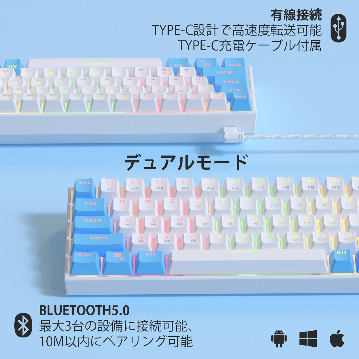 新製品登場：TMKB GK63型番 60％ゲーミングキーボード パフォーマンスの高い63キーキーボード - ヒマワリ’s blog