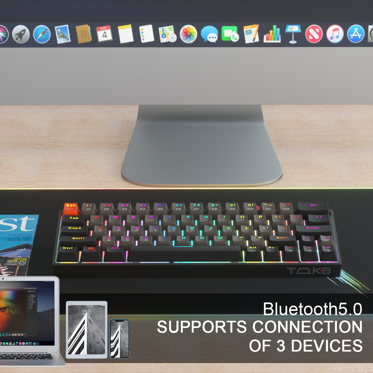 新製品登場：TMKB GK63型番 60％メカニカルキーボード パフォーマンスの高い63キーキーボード（黒×灰色） - ヒマワリ’s blog