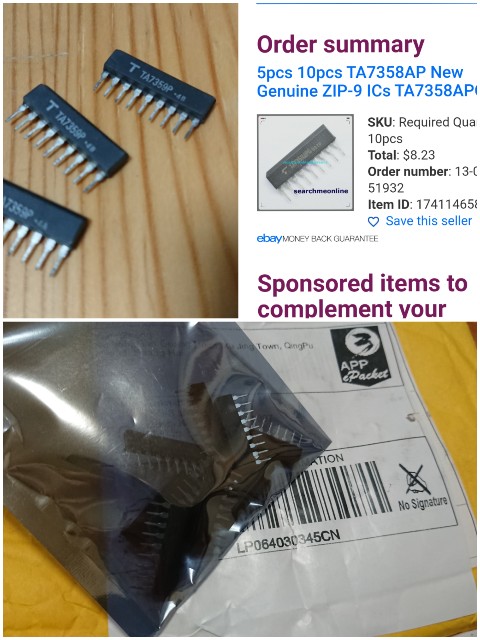 輸入日記 TA7358AP - 電気と電子と電波の日記