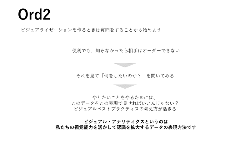 Ord2. Visual Best Practice I - タブローがんばりブログ