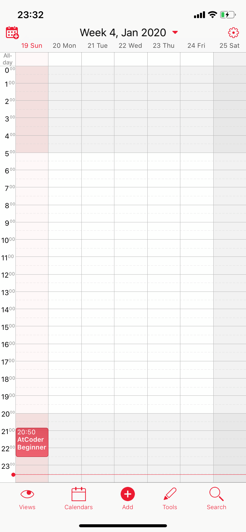 iOSアプリ WeekCal で AtCoder コンテストの日程を把握 - Hello, Data Science
