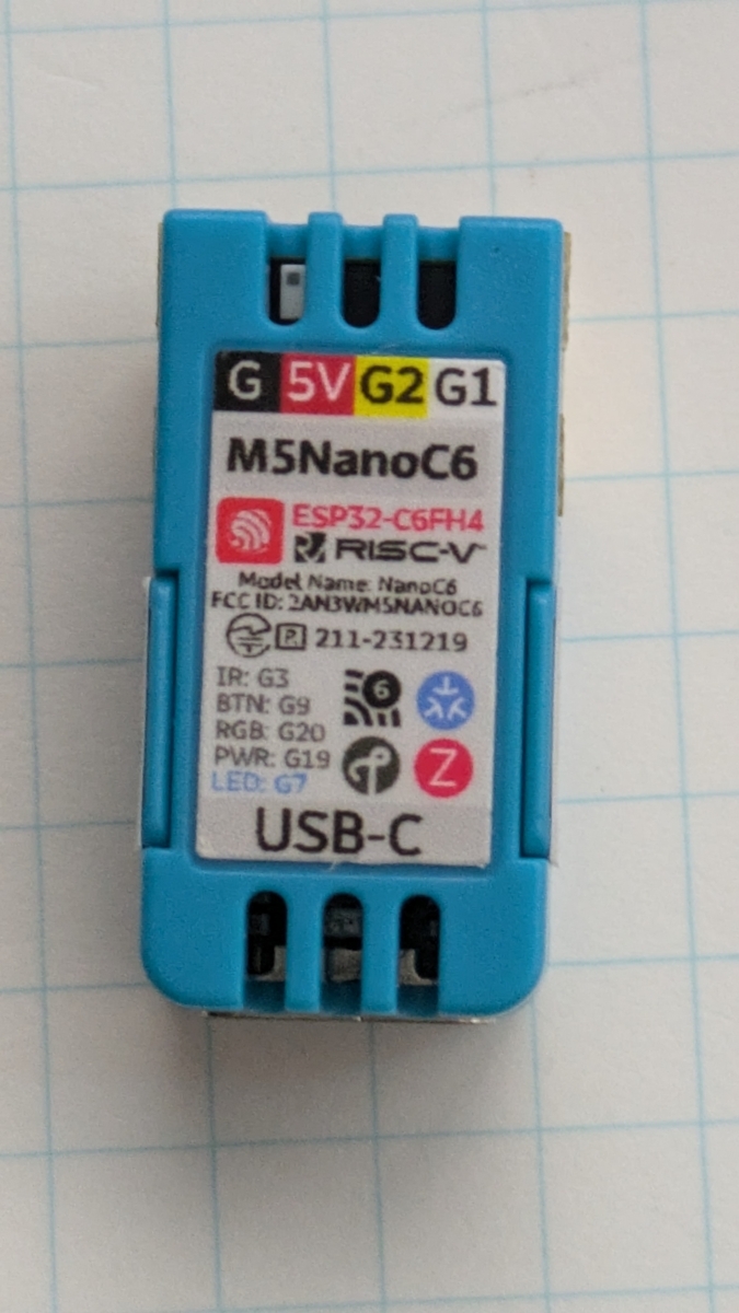 M5Stack NanoC6のピン一覧 - ESP32など