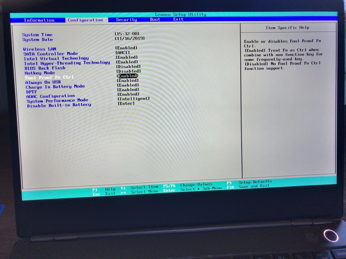 ThinkPadとThinkBookのControlキーの配置とBIOSの設定 - ITコンサルの日常