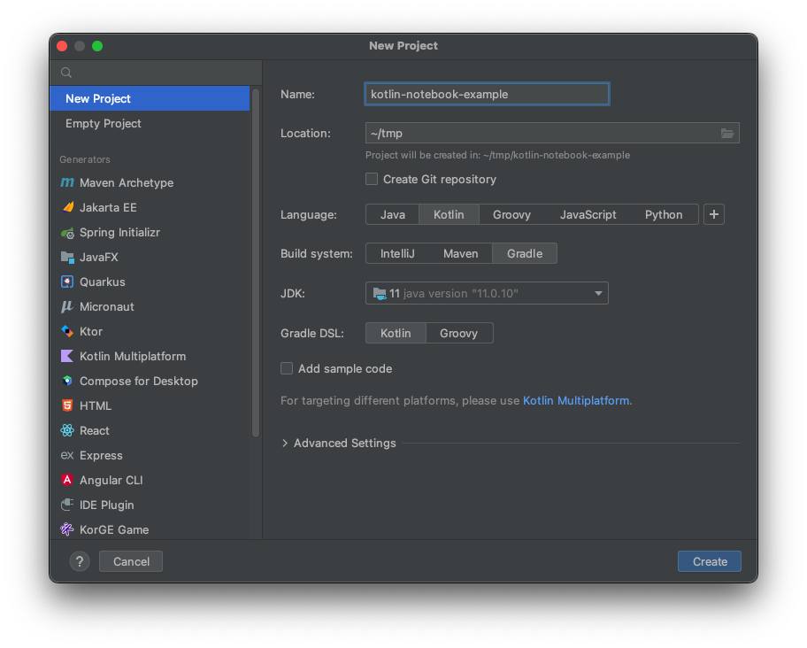 Kotlin NotebookでExposedを動かす - タケハタのブログ