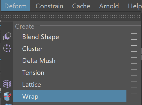 【Maya】覚書：wrapでメッシュの変形│モデリング覚書