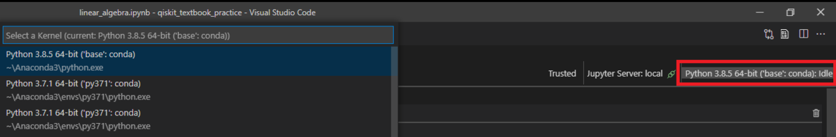 VSCodeのipynbファイルの「Select a Kernel」に、venvの環境が表示されないときの対処法 - ベスパリブ