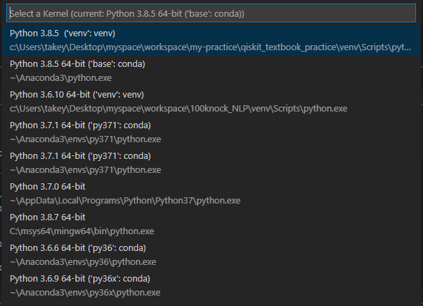 VSCodeのipynbファイルの「Select a Kernel」に、venvの環境が表示されないときの対処法 - ベスパリブ