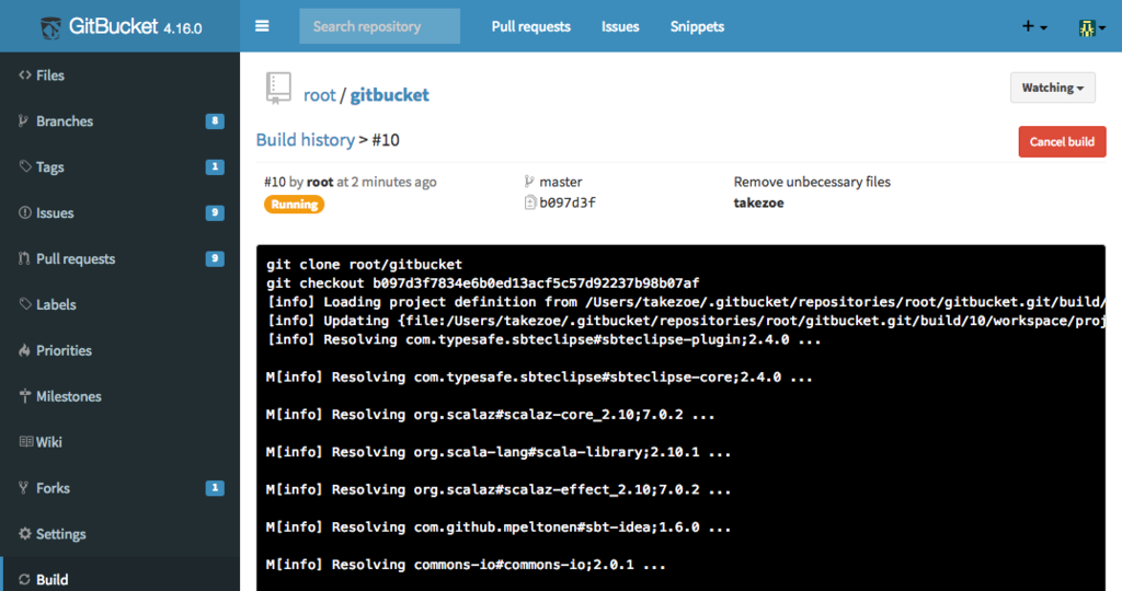 GitBucket 4.17.0をリリースしました - たけぞう瀕死ブログ