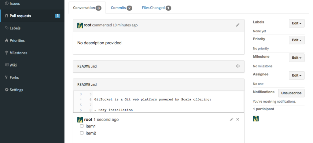 GitBucket 4.26.0をリリースしました - たけぞう瀕死ブログ