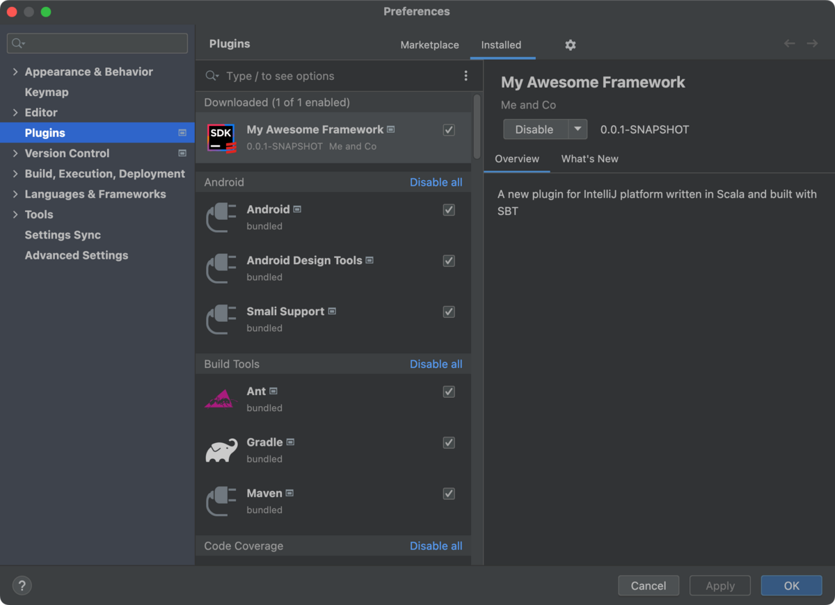 Scala IntelliJ scala-intellij