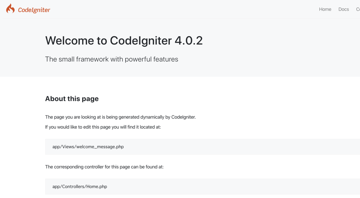 docker-compose でLAMP環境作って、Codeigniter 4をインストール - My days of...