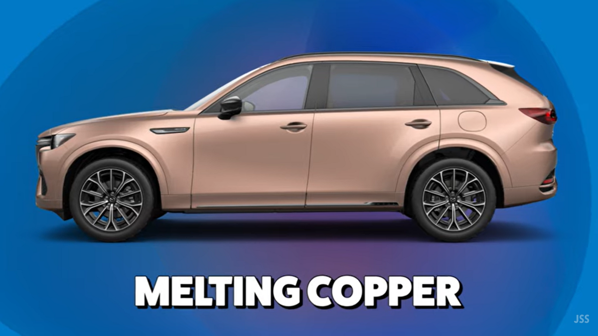 CX-70に設定される新開発のボディカラーは「MELTING COPPER」という名称で、他にもポリメタルグレーメタリックやジルコンサンドメタリック等を設定か？ - つらつらとMAZDA
