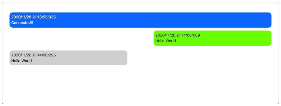 Vue Jsでchatスタイルのwebsocketクライアントを作る Takuroooのブログ