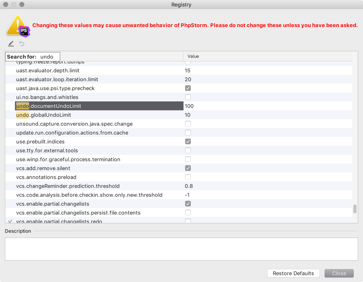 PhpStorm/WebStorm/IntelliJ IDEA など でUndo(やり直し)回数を増やす. - それマグで！