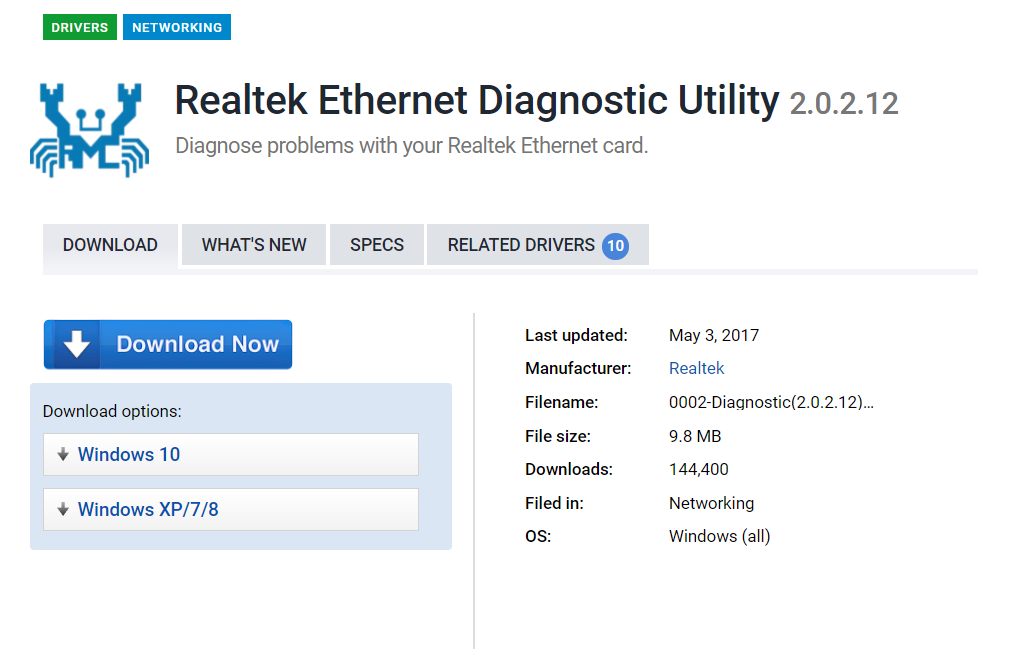 WindowsでVLAN ID を指定したインタフェースを使う（Realtek) - それマグで！