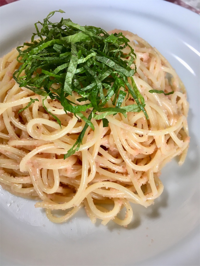 たらこスパゲッティ - 毎日楽しく料理したり遊んだり