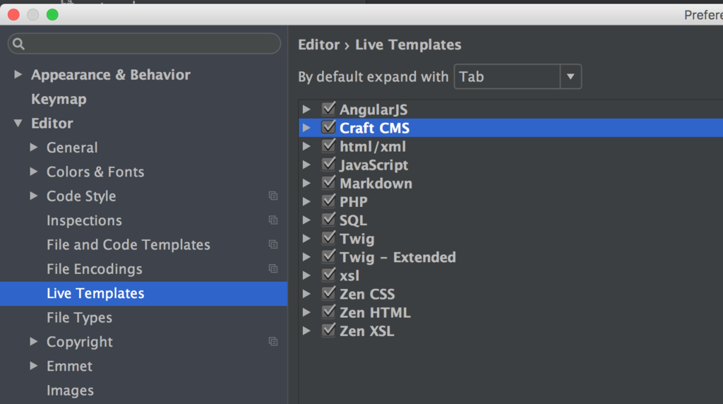 Craft CMSのスニペットをPhpStormで使う - tamlog