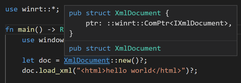 Rust/WinRT を試す (その 2) - TAN-Y blog