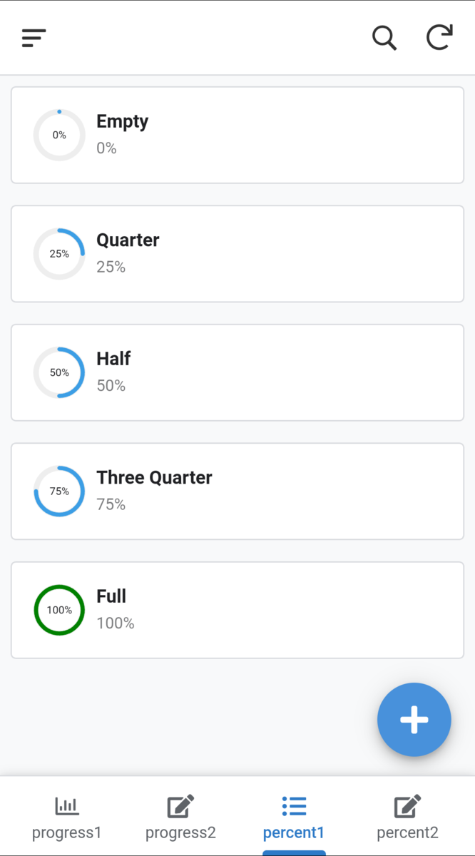 パーセントと進捗表示（Percent、Progress） - AppSheetMemo
