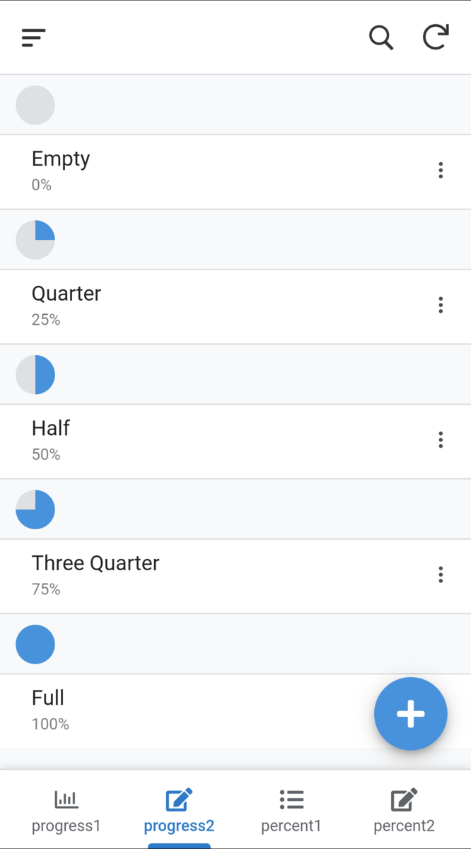 パーセントと進捗表示（Percent、Progress） - AppSheetMemo