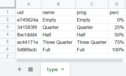 パーセントと進捗表示（Percent、Progress） - AppSheetMemo