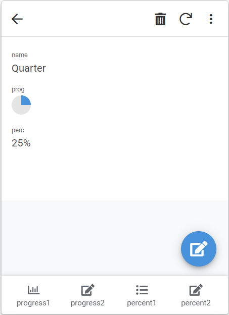 パーセントと進捗表示（Percent、Progress） - AppSheetMemo
