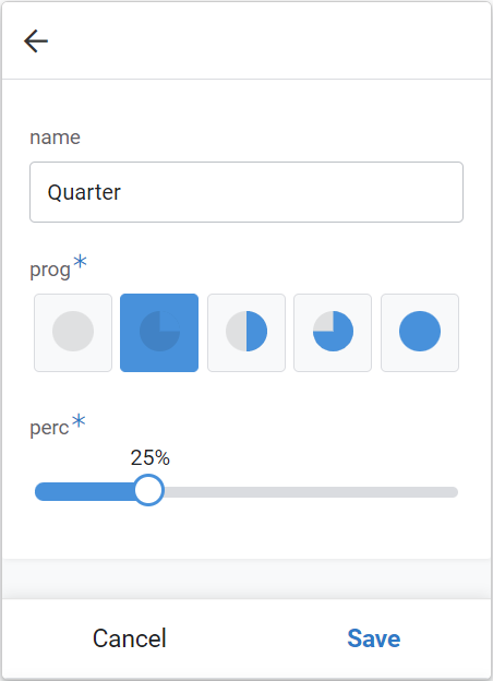 パーセントと進捗表示（Percent、Progress） - AppSheetMemo