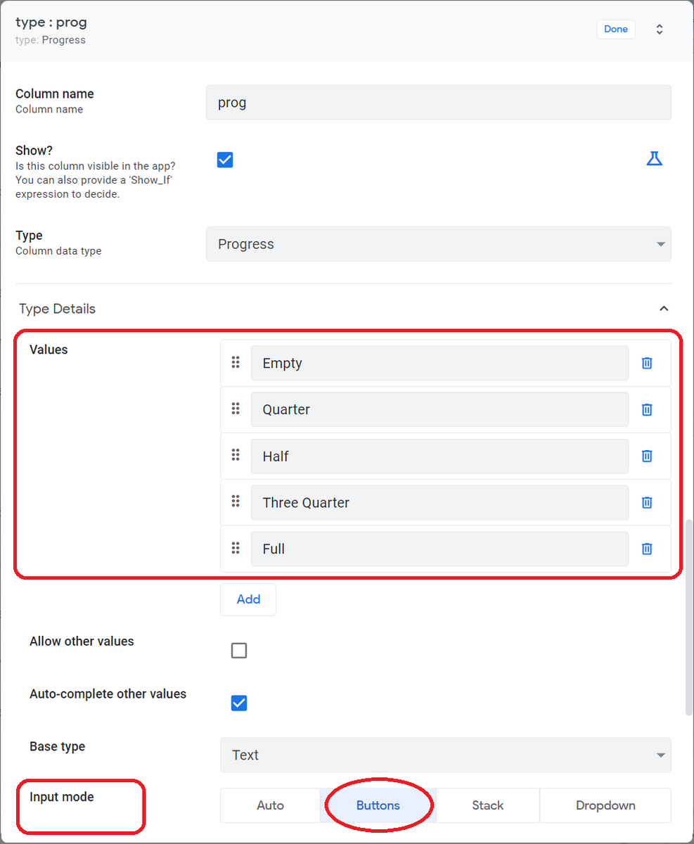 パーセントと進捗表示（Percent、Progress） - AppSheetMemo