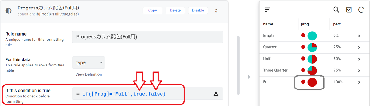 パーセントと進捗表示（Percent、Progress） - AppSheetMemo