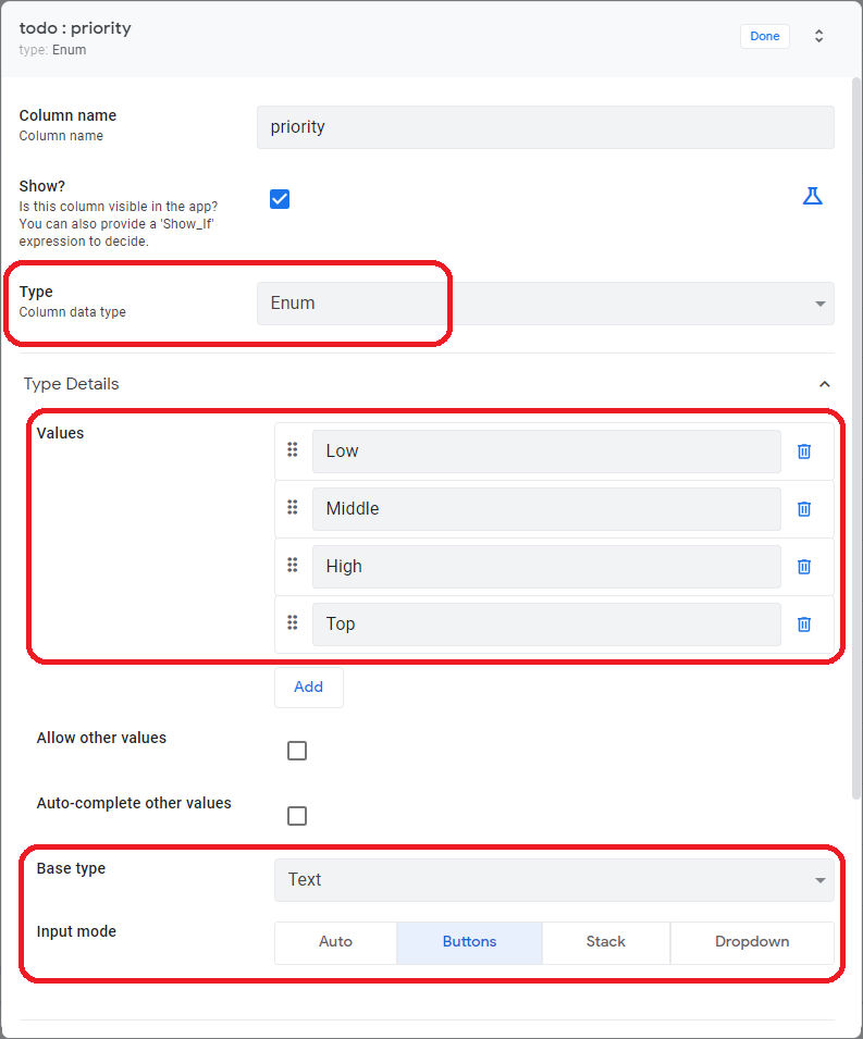 TODOアプリを作る - AppSheetMemo