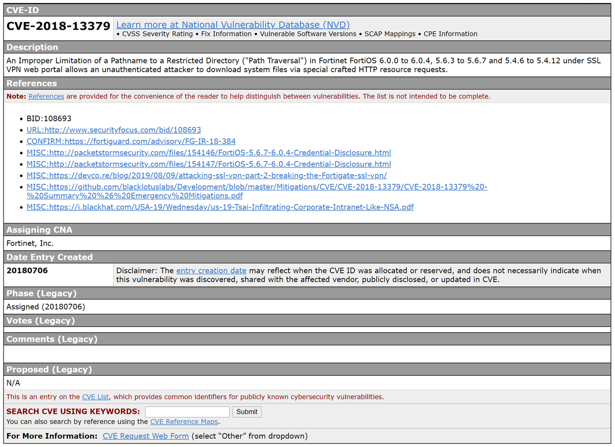 CVE-2018-13379 - TT 脆弱性 Blog