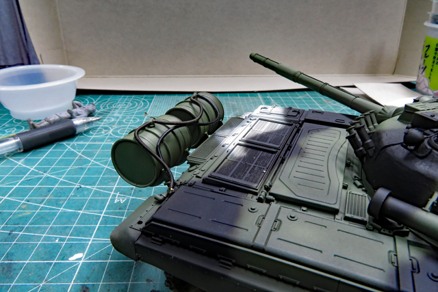 T-72 M1 1/35 #5 パイピング - はじめの戦車模型づくり