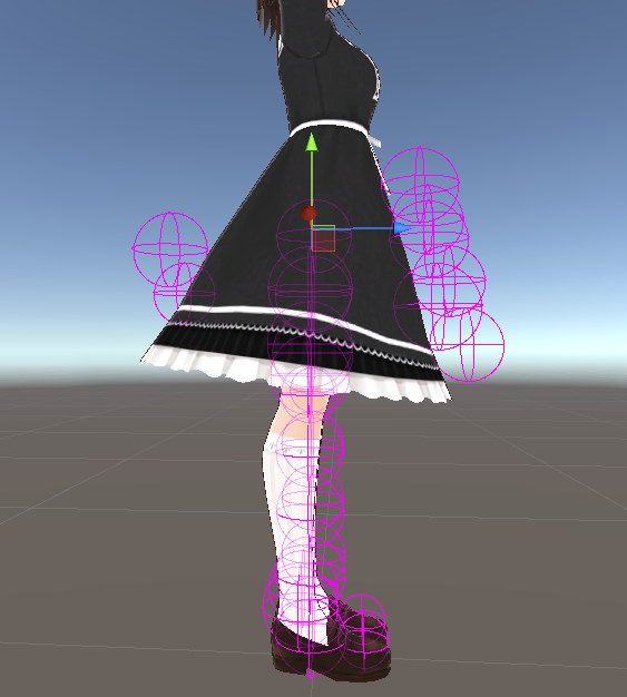 【Unity】ClusterでVroidモデル等のスカートが飛び出る方法を防ぐ方法 - たぬの技術のメモ帳