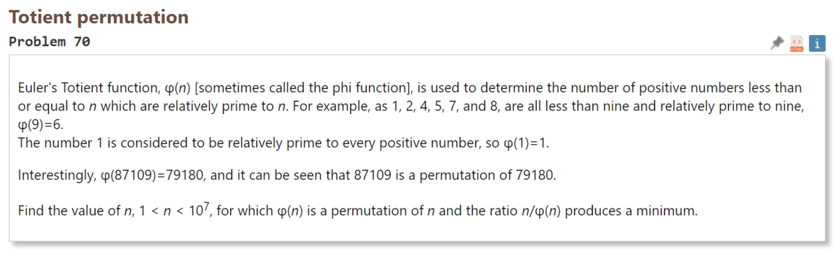 Project Euler -Problem 61~70- - プログラミングの備忘録