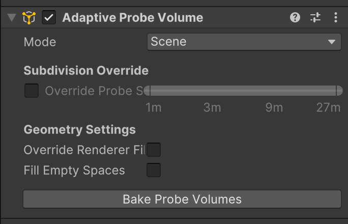 AdaptiveProbeVolumeさわってみた - 太郎Work