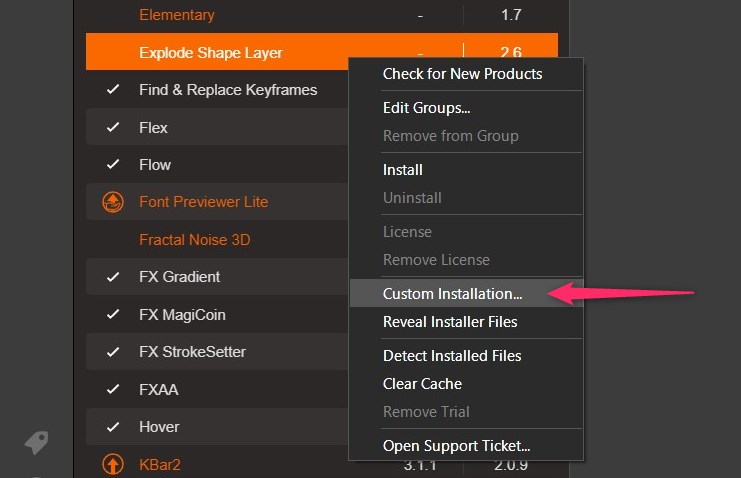 aescriptsのマネージャーアプリでカスタムインストールをする方法 - eizo.help