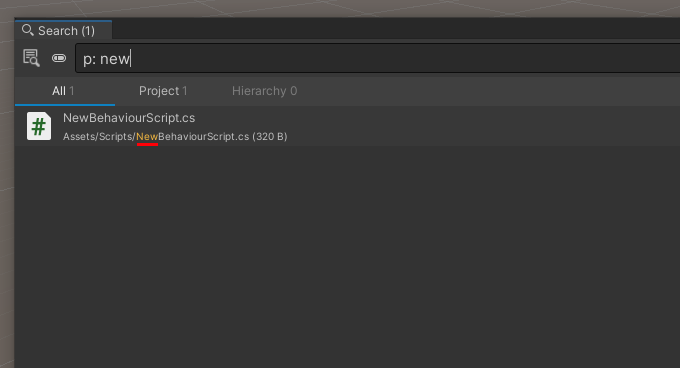 【Unity Search】Unityプロジェクト内のスクリプトを検索して開く【Unity】 - TATIKUNLOG.