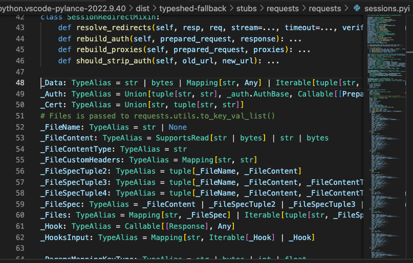 Pylance (type hints) の裏側を調べてみた - VISASQ Dev Blog